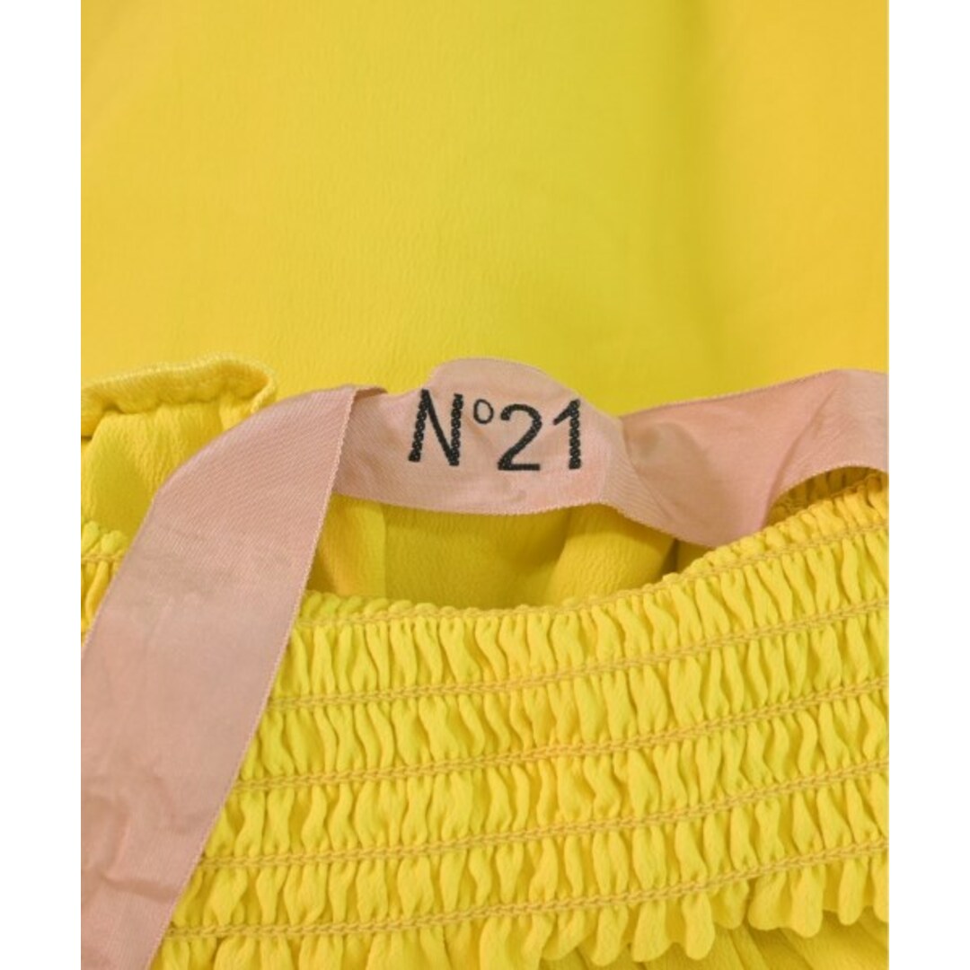 N゚ 21 ヌメロヴェントゥーノ ブラウス 40(M位) 黄 【古着】 N゚ 21 ヌメロヴェントゥーノ ブラウス 40(M位) 黄 【古着】
