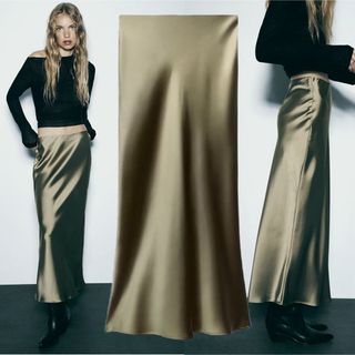 ZARA - zara サテンスカートの通販 by ataan's shop|ザラならラクマ ZARA - zara サテンスカートの通販 by ataan's shop|ザラならラクマ