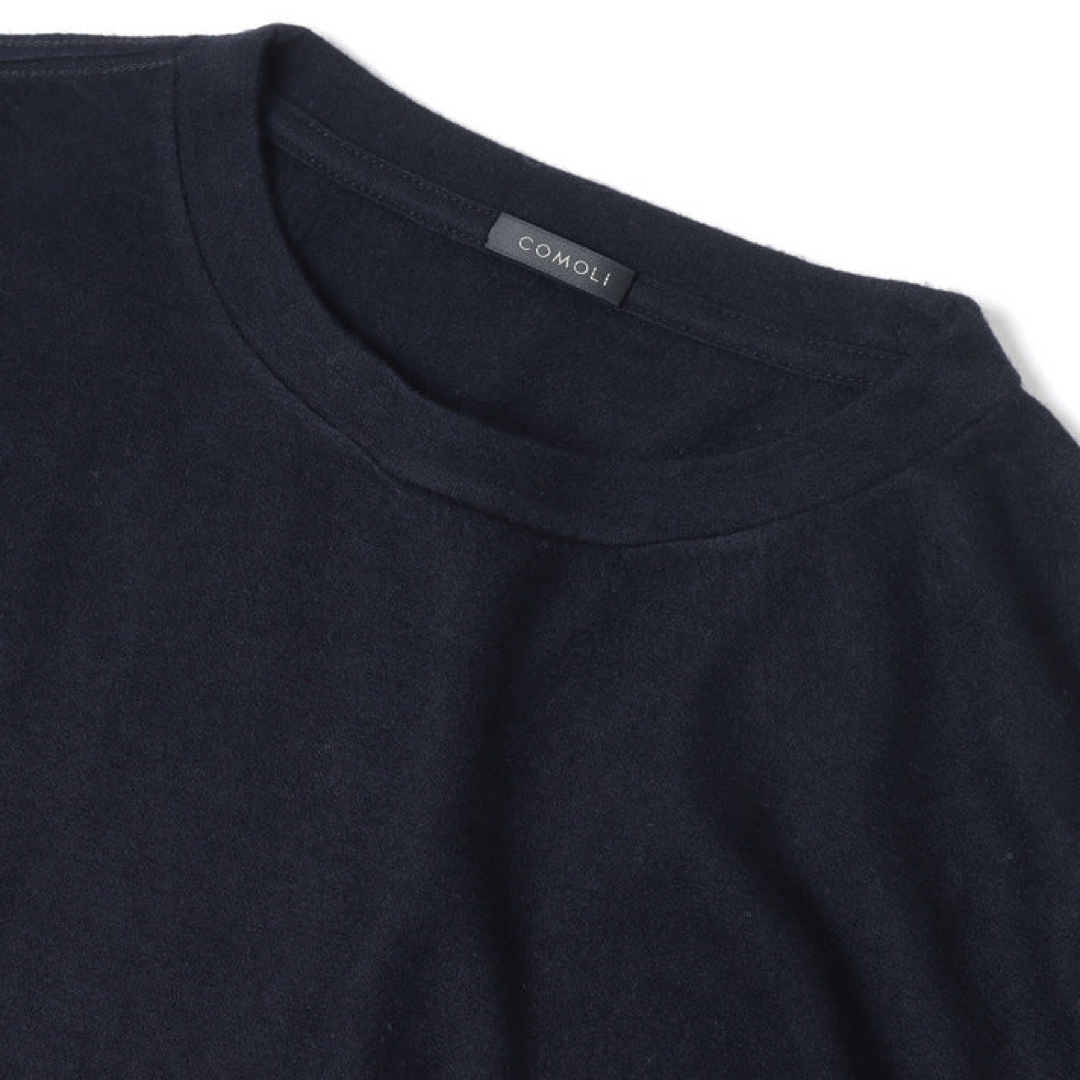 COMOLI - comoli ウール天竺長袖クルー navy サイズ3 23AWの通販 COMOLI - comoli ウール天竺長袖クルー navy サイズ3 23AWの通販