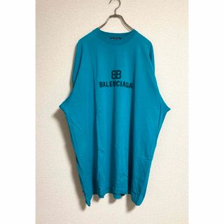 BALENCIAGA(Tシャツ/カットソー(半袖/袖なし) ・ ブルー BALENCIAGA(Tシャツ/カットソー(半袖/袖なし) ・ ブルー