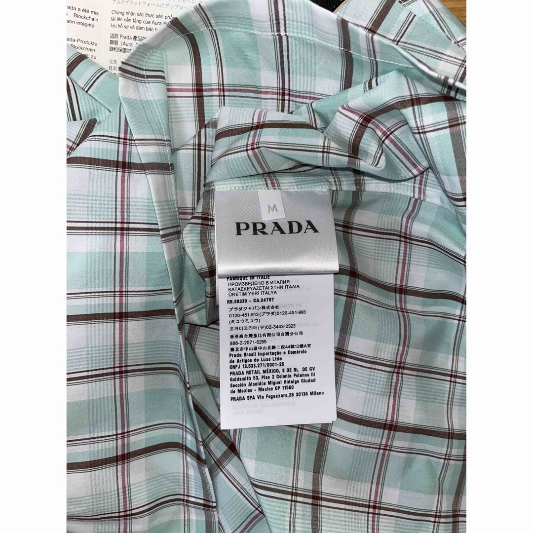 PRADA - 【新品未使用】プラダ 23ss チェックシャツ プル PRADA - 【新品未使用】プラダ 23ss チェックシャツ プル