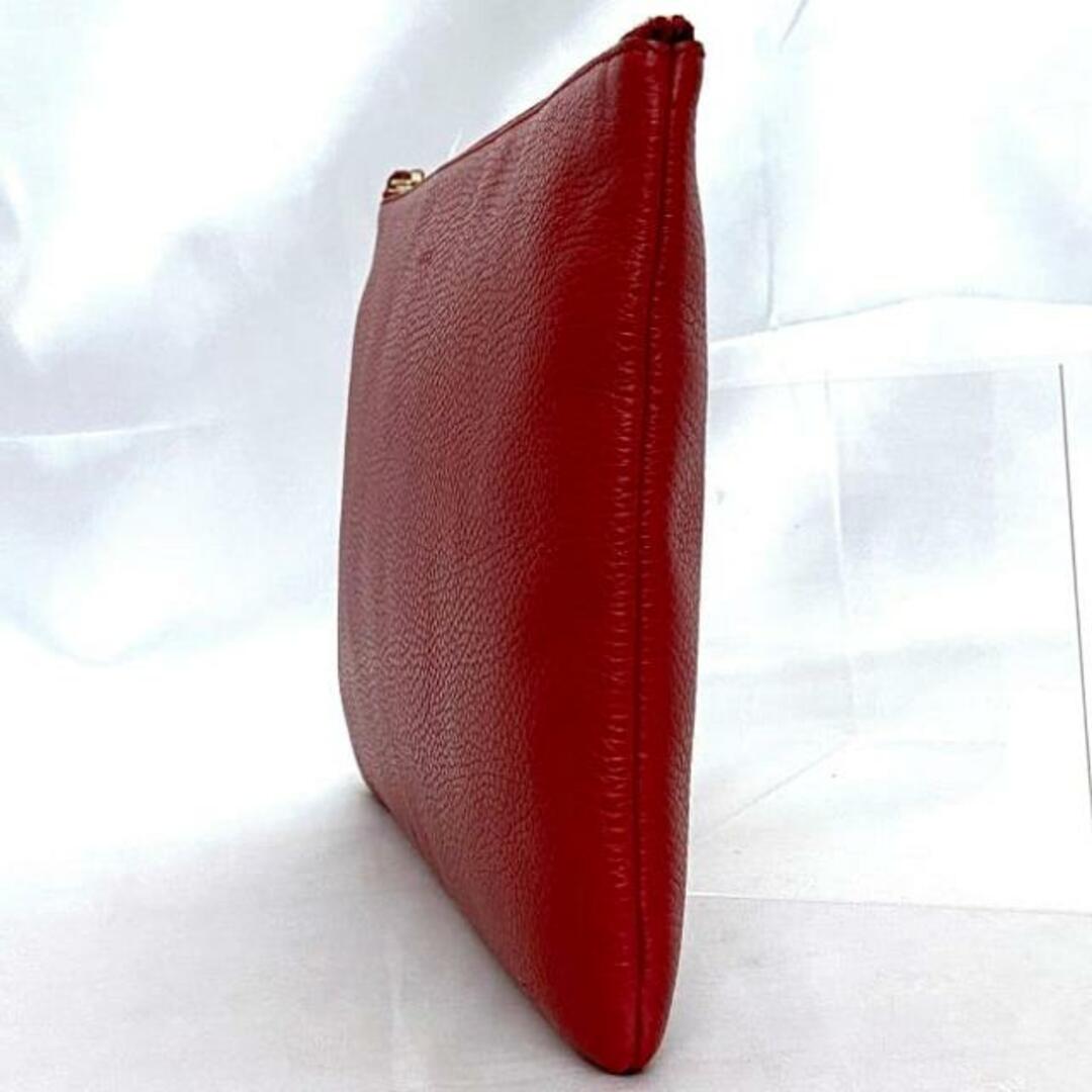 GUCCI - グッチ クラッチバッグ レッド バンブー 449653 美品 GUCCI - グッチ クラッチバッグ レッド バンブー 449653 美品