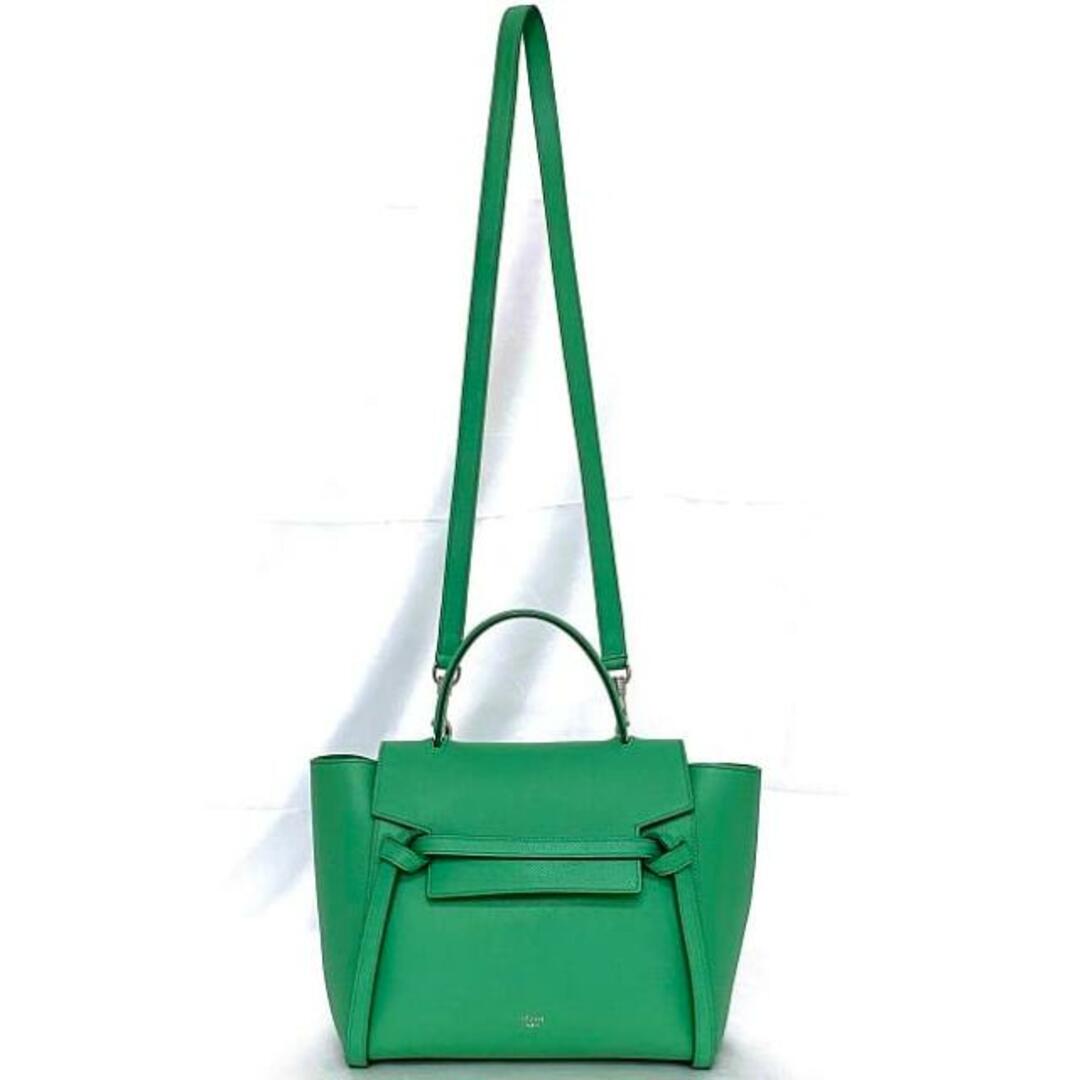 CELINE - セリーヌ 2way バッグ ベルトバッグ グリーン 189153 CELINE - セリーヌ 2way バッグ ベルトバッグ グリーン 189153