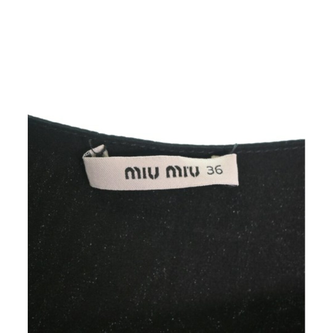 Miu Miu ミュウミュウ ワンピース 36(XS位) 黒 【古着】 Miu Miu ミュウミュウ ワンピース 36(XS位) 黒 【古着】