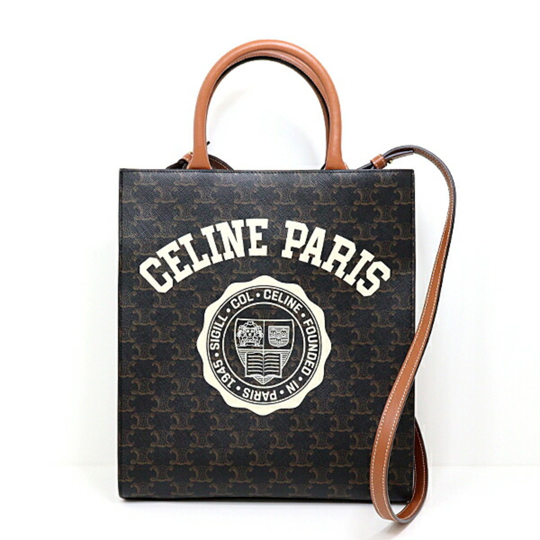 CELINE セリーヌ トリオンフ バーティカルカバ PVC レザー 2WAY CELINE セリーヌ トリオンフ バーティカルカバ PVC レザー 2WAY