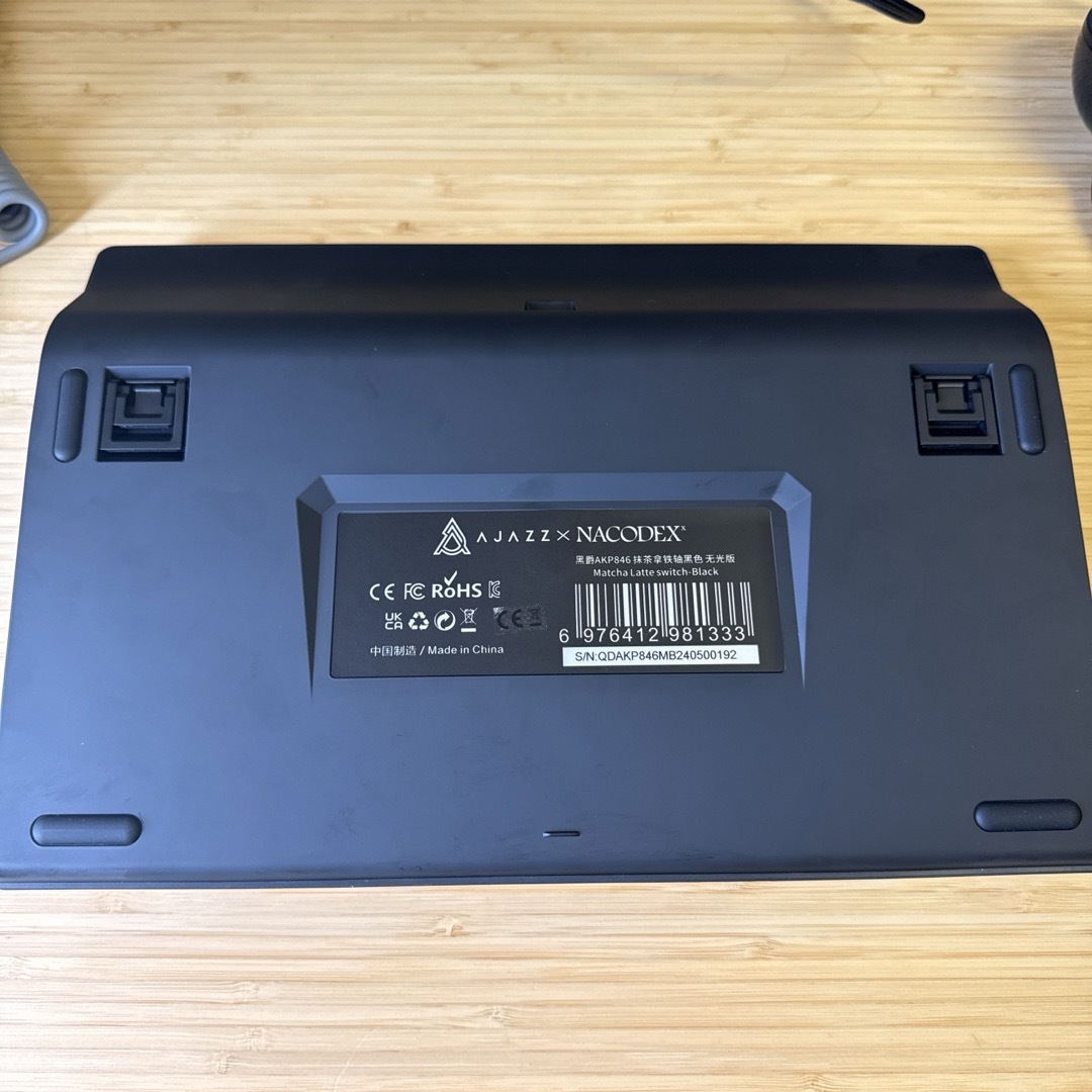 AJAZZ✖︎NACODEX キーボード AKP846 黒ボディ 抹茶ラテ軸 AJAZZ✖︎NACODEX キーボード AKP846 黒ボディ 抹茶ラテ軸