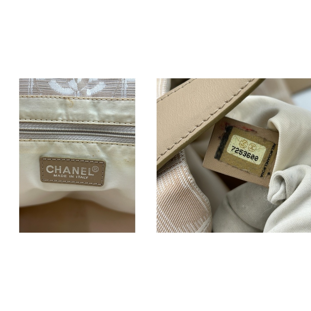 CHANEL シャネル ニュートラベルライン トートバッグ ベージュ CHANEL シャネル ニュートラベルライン トートバッグ ベージュ