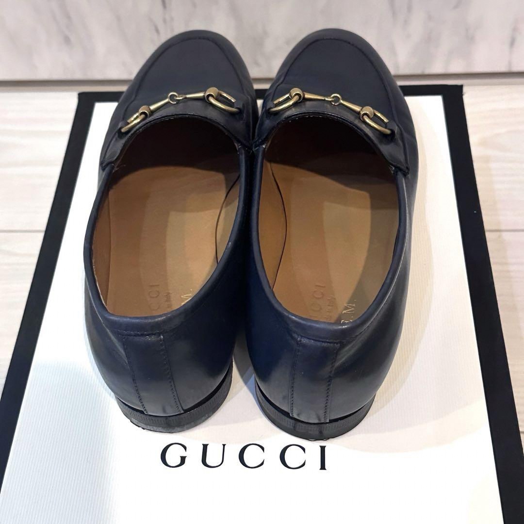 GUCCI ヨルダーン ホースビットローファー モカシン ネイビー GUCCI ヨルダーン ホースビットローファー モカシン ネイビー