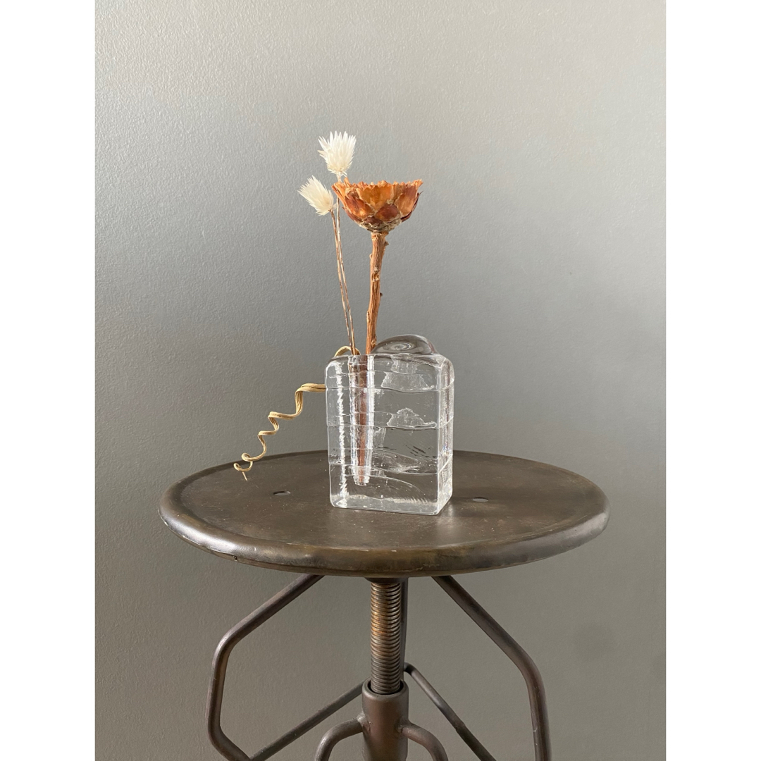 ドイツ アンティーク ビンテージ クリア 小瓶 花瓶 フラワー ドイツ アンティーク ビンテージ クリア 小瓶 花瓶 フラワー