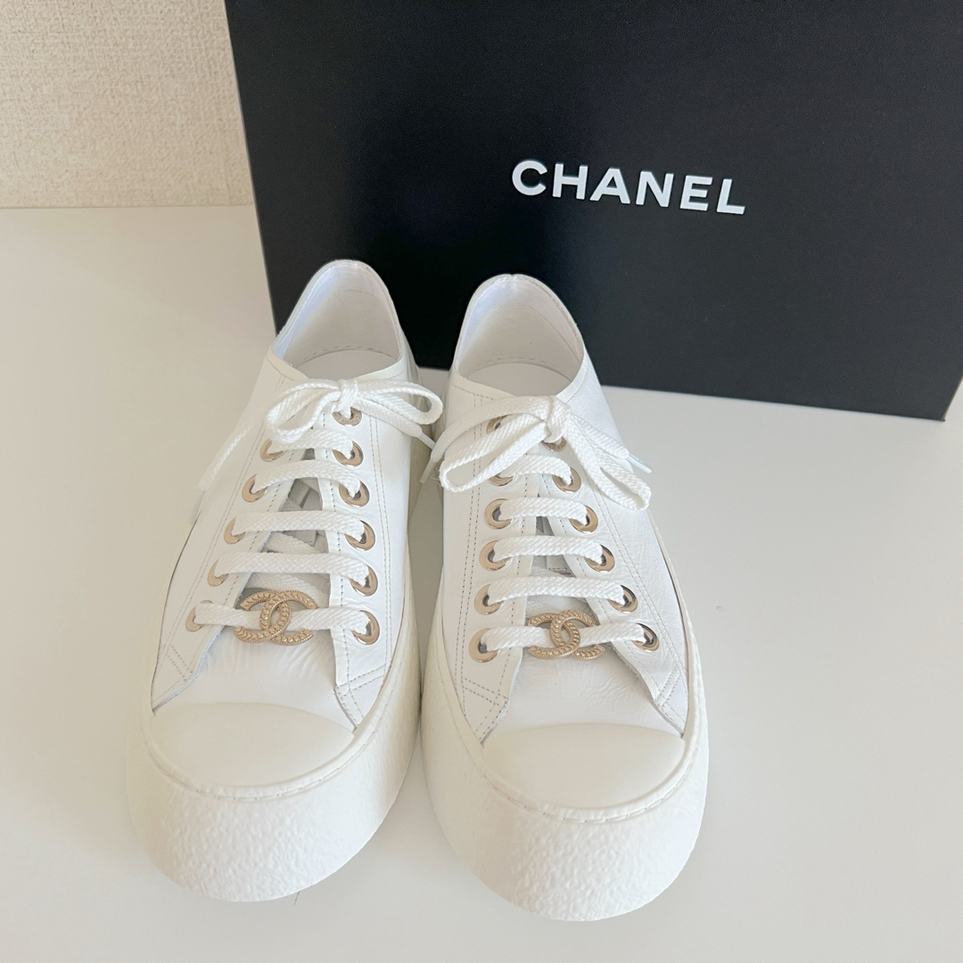 スニーカー シャネル CHANEL 靴 レザー シューズ ユニセックス スニーカー シャネル CHANEL 靴 レザー シューズ ユニセックス
