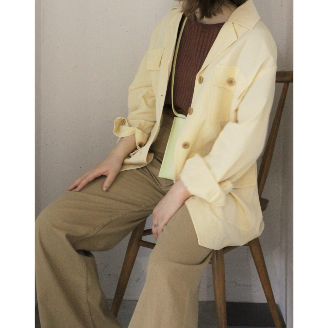 SAYAKA DAVIS サファリシャツ イエロー サヤカディヴィス SAYAKA DAVIS サファリシャツ イエロー サヤカディヴィス
