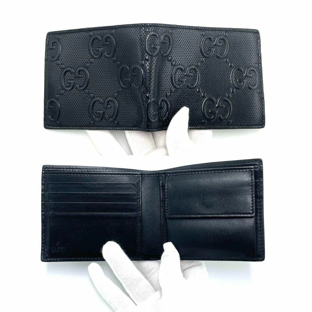 美品☆グッチ GUCCI 折り財布 625555 GGエンボス コインウォレット 美品☆グッチ GUCCI 折り財布 625555 GGエンボス コインウォレット