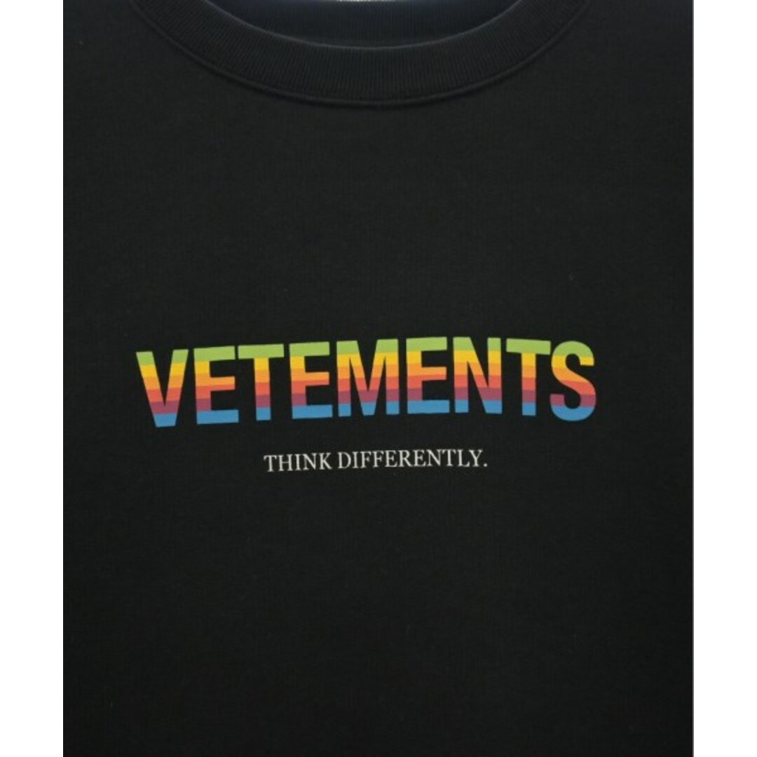 VETEMENTS - VETEMENTS ヴェトモン スウェット M 黒 【古着 VETEMENTS - VETEMENTS ヴェトモン スウェット M 黒 【古着