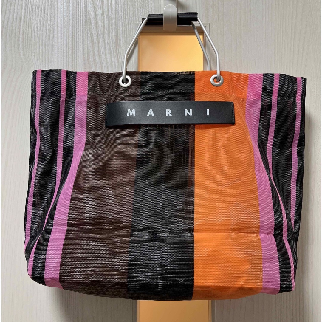 MARNI タグ付き マルニフラワーマーケット ストライプバック MARNI タグ付き マルニフラワーマーケット ストライプバック
