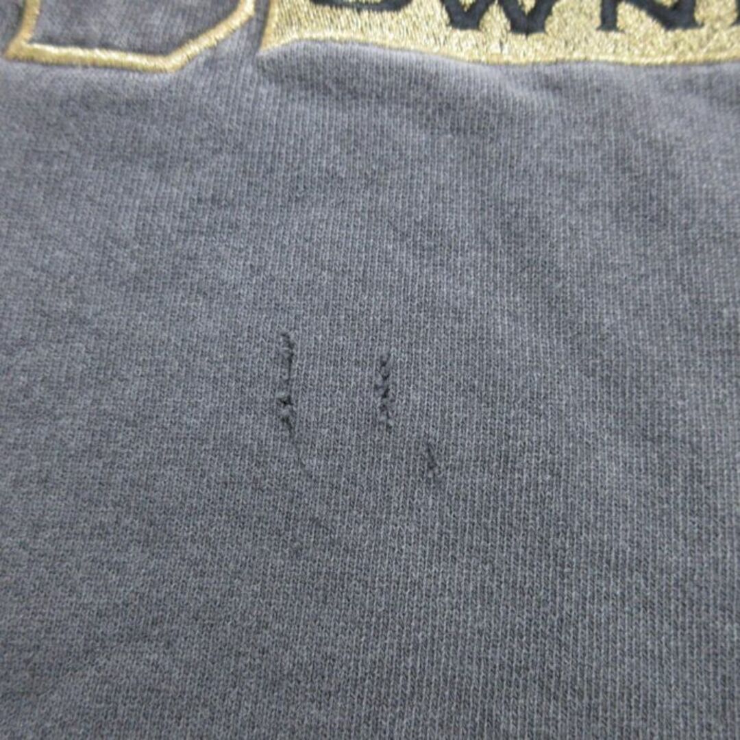 XL☆古着 長袖 スウェット メンズ 90年代 90s BLACK 刺繍 大きい XL☆古着 長袖 スウェット メンズ 90年代 90s BLACK 刺繍 大きい