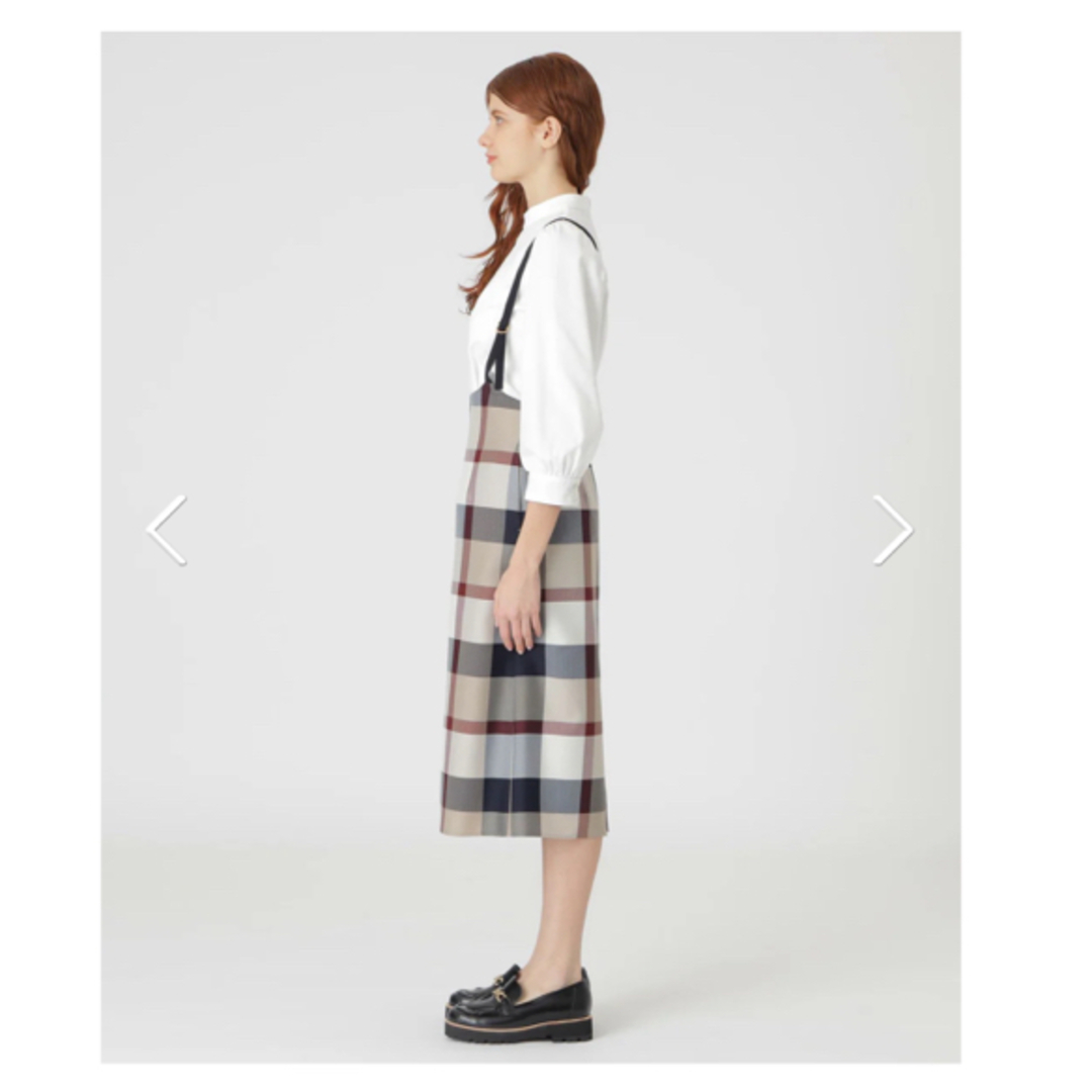 ♡超美品クレストブリッジチェック柄サロペット風ストレート38 ♡超美品クレストブリッジチェック柄サロペット風ストレート38