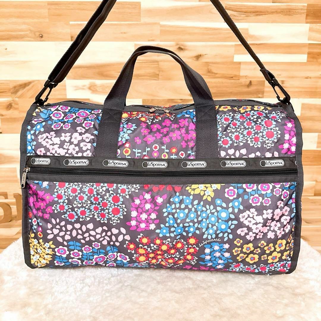 LeSportsac - 美品【レスポートサック】花柄 ボストンバッグ 総 LeSportsac - 美品【レスポートサック】花柄 ボストンバッグ 総