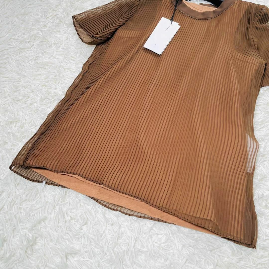 sacai - 未使用 sacai サカイ シースルー トップス プリーツ sacai - 未使用 sacai サカイ シースルー トップス プリーツ