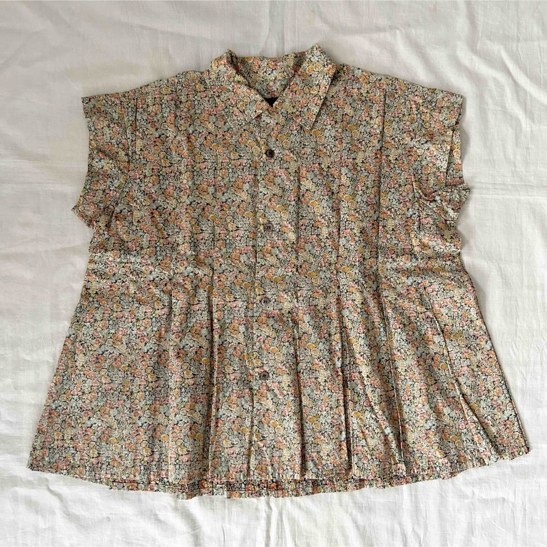 tricot comme des garcons 花柄タックブラウス tricot comme des garcons 花柄タックブラウス