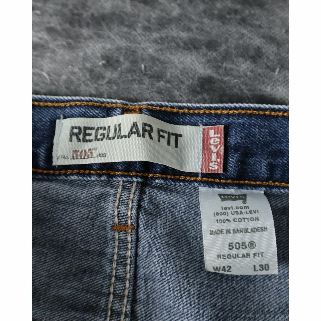Levi's - Levi's リーバイス 505 ワイド ルーズ 色落ちデニム Levi's - Levi's リーバイス 505 ワイド ルーズ 色落ちデニム