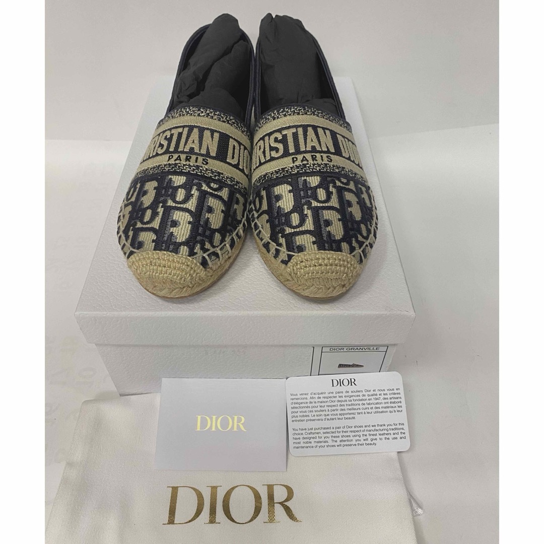 Dior - 新品 定価10.5万 DIOR エスパドリーユ スリッポン Dior - 新品 定価10.5万 DIOR エスパドリーユ スリッポン