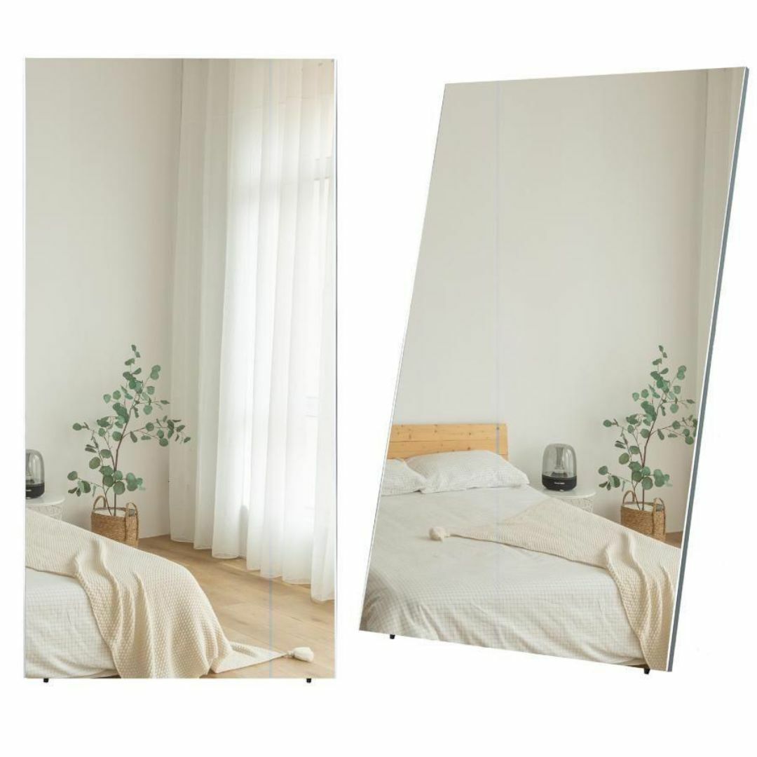 割れない鏡 100x160 姿見 大型 軽量 スタンドミラー 木目調 2102 割れない鏡 100x160 姿見 大型 軽量 スタンドミラー 木目調 2102