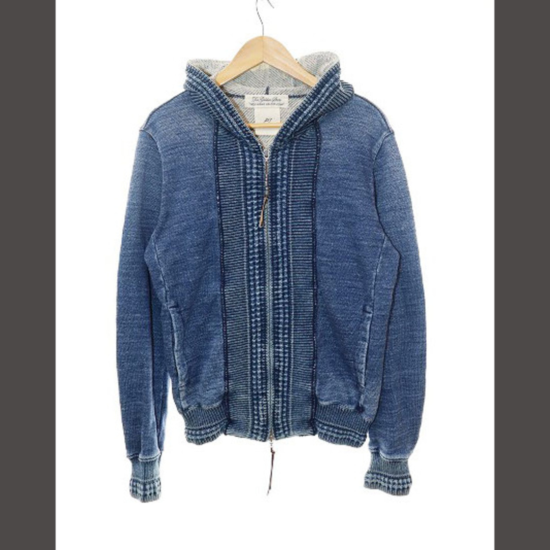 REMI RELIEF インディゴ 裏毛 ZIPパーカー ジップ ユーズド加工 REMI RELIEF インディゴ 裏毛 ZIPパーカー ジップ ユーズド加工