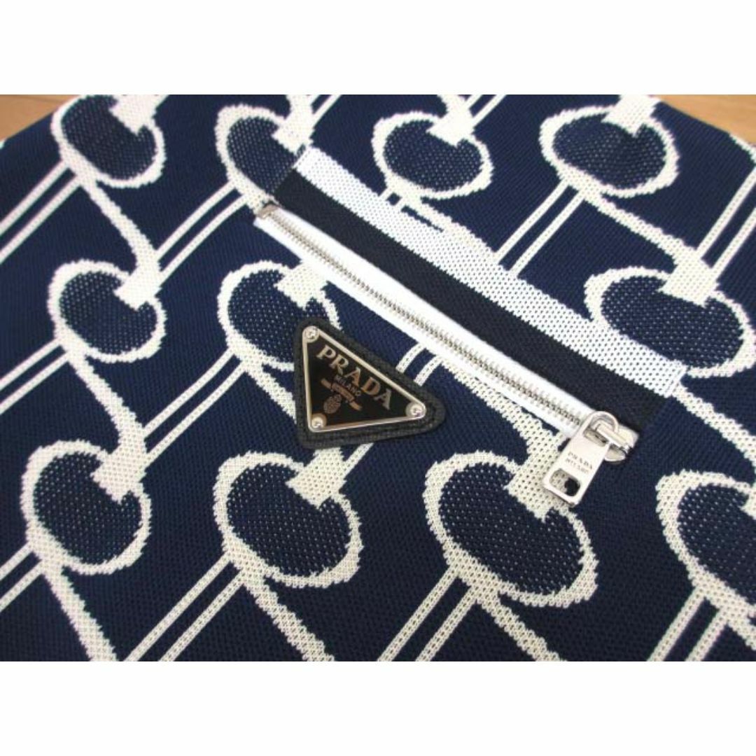 未使用 PRADA プラダ 19SS 二ット ジャガード ラップスカート 40 未使用 PRADA プラダ 19SS 二ット ジャガード ラップスカート 40