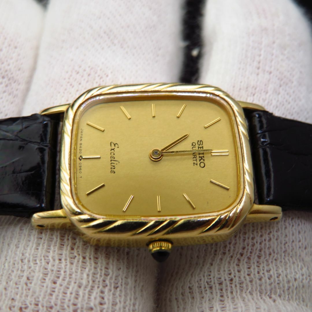 SEIKO Exceline 14K 腕時計 ゴールド SEIKO Exceline 14K 腕時計 ゴールド