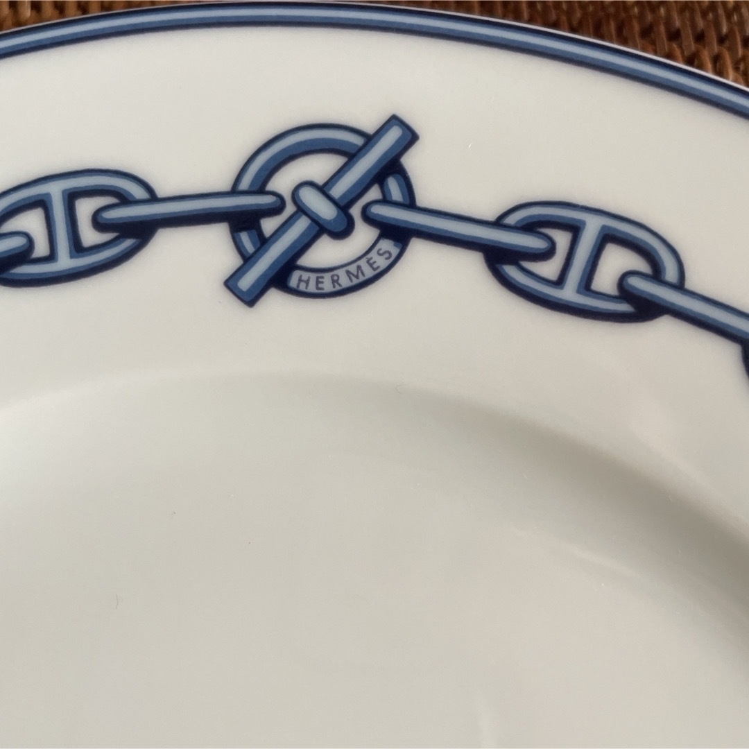 エルメス シェーヌダンクル プレート 皿 2枚セット 22.5㎝ HERMES エルメス シェーヌダンクル プレート 皿 2枚セット 22.5㎝ HERMES
