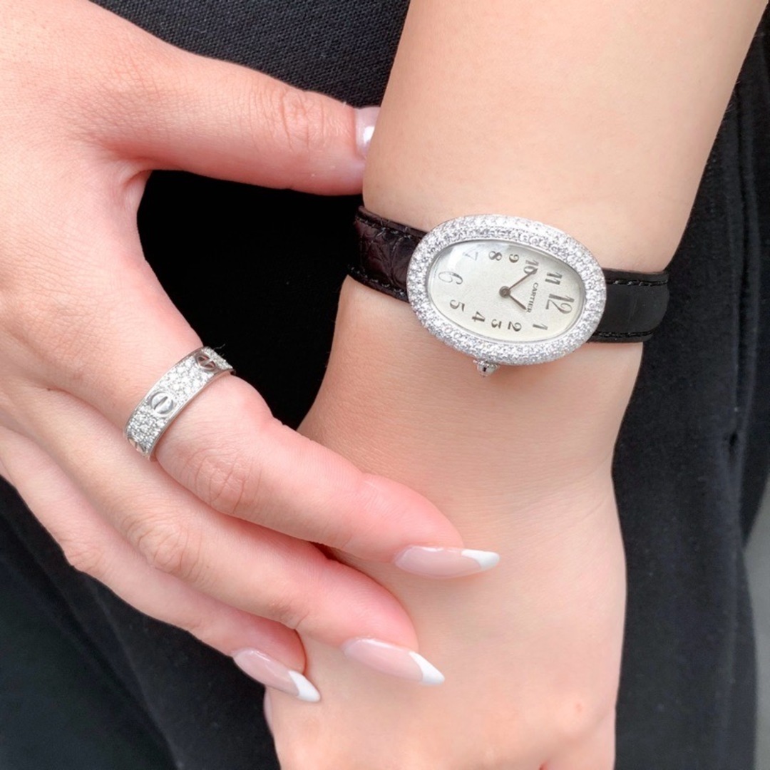 Cartier - 【仕上済/ベルト2種】カルティエ ベニュワール K18 WG Cartier - 【仕上済/ベルト2種】カルティエ ベニュワール K18 WG