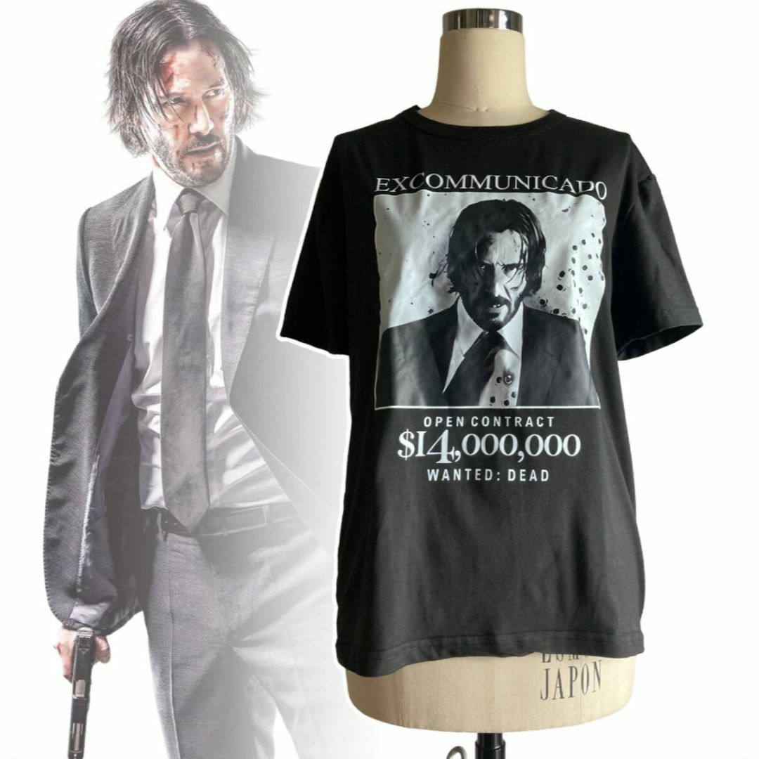 賞金首 ジョン・ウィック/キアヌ・リーブス Tシャツ Mサイズ 賞金首 ジョン・ウィック/キアヌ・リーブス Tシャツ Mサイズ