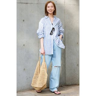 SLOBE IENA(ストライプ ・ シャツ/ブラウス(長袖/七分))の SLOBE IENA(ストライプ ・ シャツ/ブラウス(長袖/七分))の