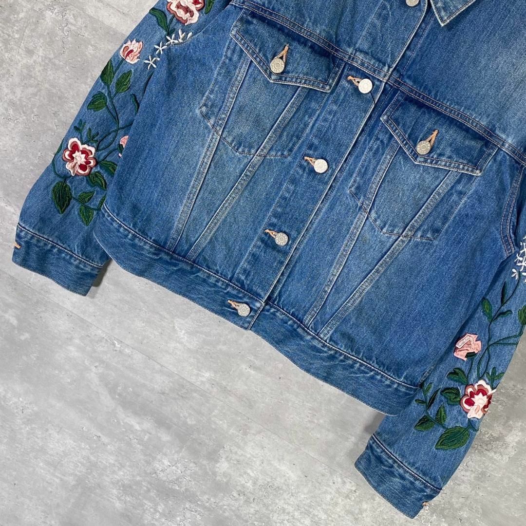 CLANE - 『CLANE』クラネ (1) フラワーモチーフ 刺繍 デニム CLANE - 『CLANE』クラネ (1) フラワーモチーフ 刺繍 デニム