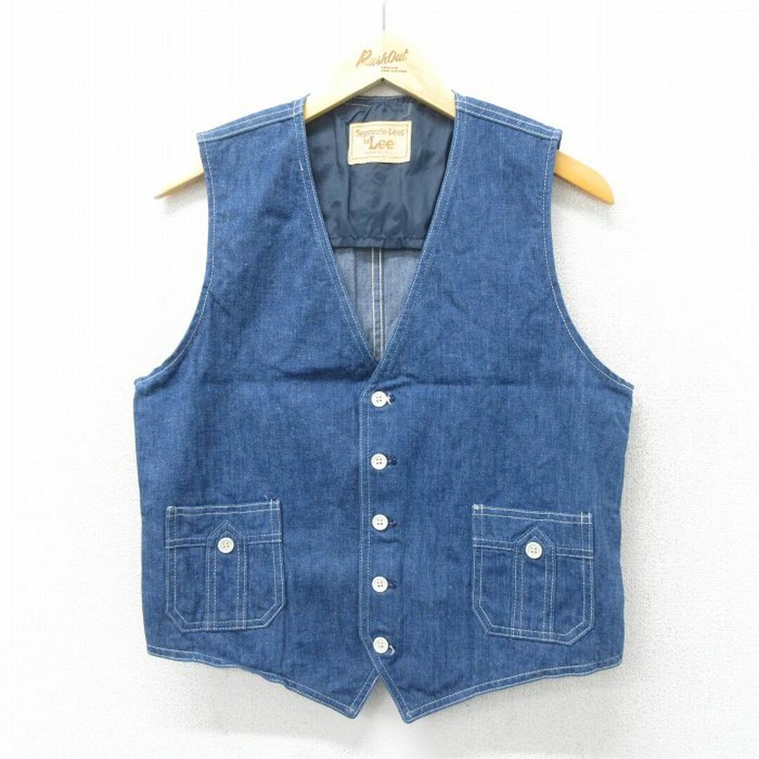 Lee - M☆古着 リー Lee デニム ベスト メンズ 80年代 80s Lee - M☆古着 リー Lee デニム ベスト メンズ 80年代 80s
