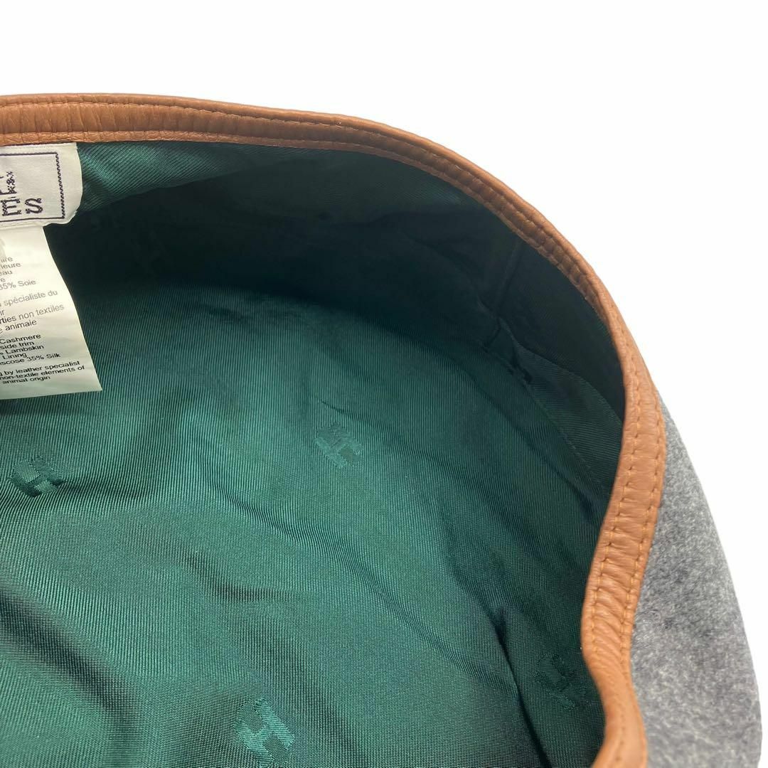 ⭐️美品⭐️ エルメス サントノーレ 58 ベレー帽 セリエ グレー ⭐️美品⭐️ エルメス サントノーレ 58 ベレー帽 セリエ グレー