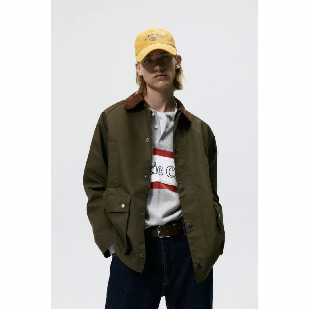 ZARA - ZARA ハンティングジャケット CONTRAST COLLAR JACKETの ZARA - ZARA ハンティングジャケット CONTRAST COLLAR JACKETの