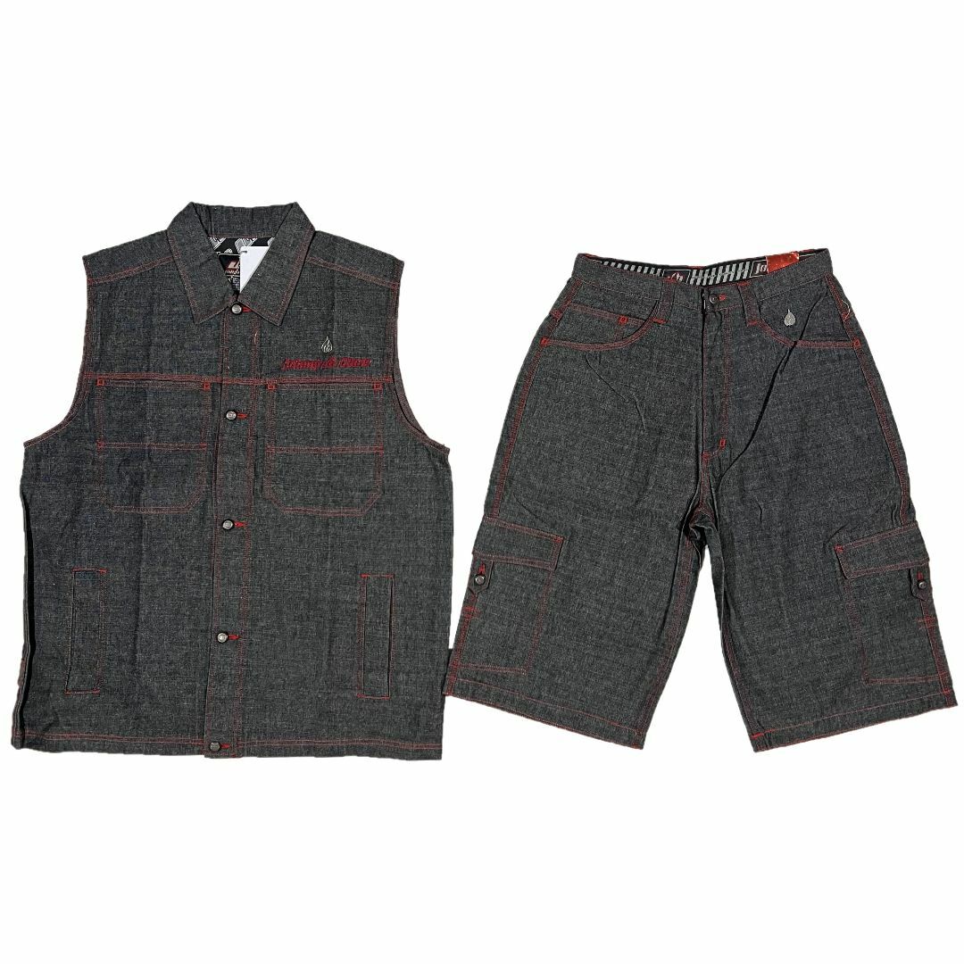 JOHNNY BLAZE - ジョニーブレイズ ボタンタイプ S/S デニム 上下 JOHNNY BLAZE - ジョニーブレイズ ボタンタイプ S/S デニム 上下