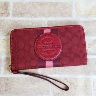 COACH - 美品 コーチ COACH ☆ デンプシー シグネチャー 長財布 COACH - 美品 コーチ COACH ☆ デンプシー シグネチャー 長財布