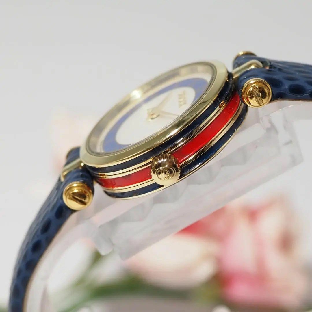GUCCI - グッチ GUCCI シェリーライン 革ベルト ゴールド GUCCI - グッチ GUCCI シェリーライン 革ベルト ゴールド