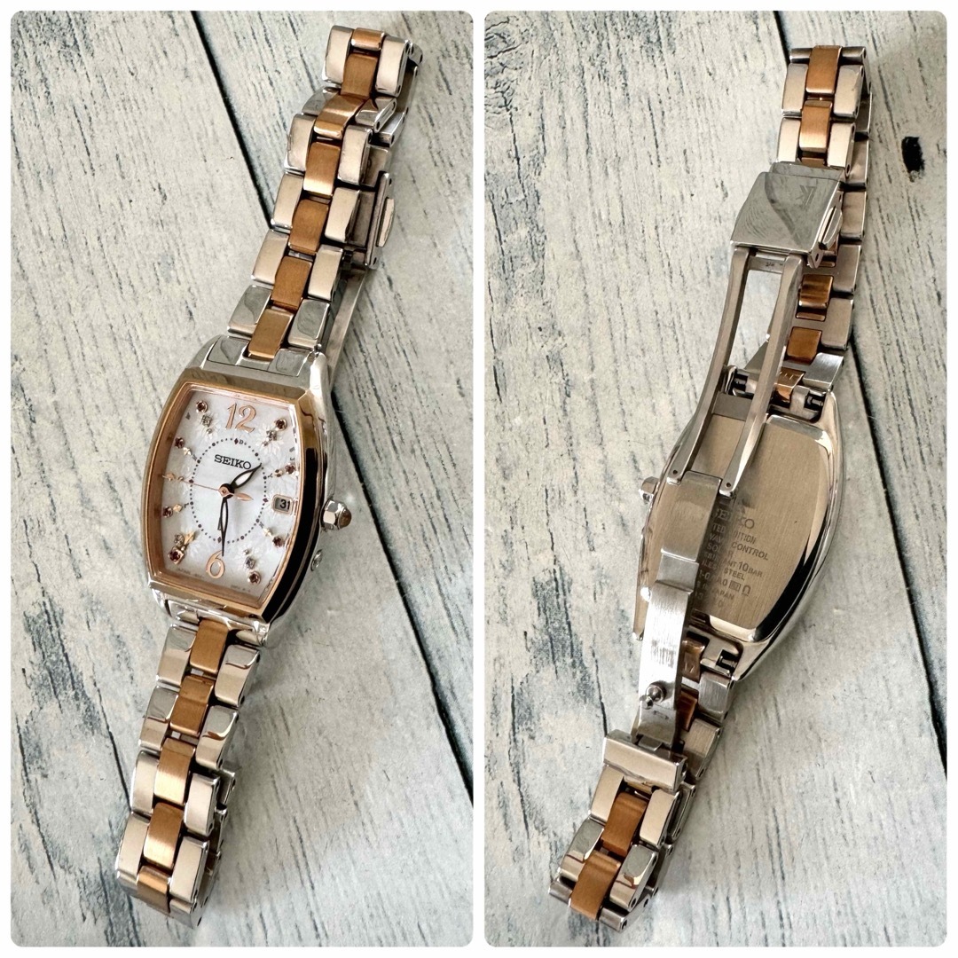 限定】SEIKO ルキア 腕時計 花柄 1B32-0AA0 電波ソーラートノー 限定】SEIKO ルキア 腕時計 花柄 1B32-0AA0 電波ソーラートノー