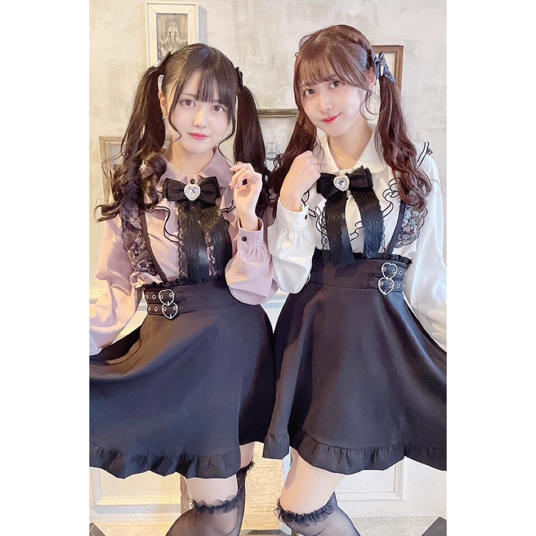 MA*RS - MA*RS マーズ Wハートバックルスカート ブラック 黒 MA*RS - MA*RS マーズ Wハートバックルスカート ブラック 黒