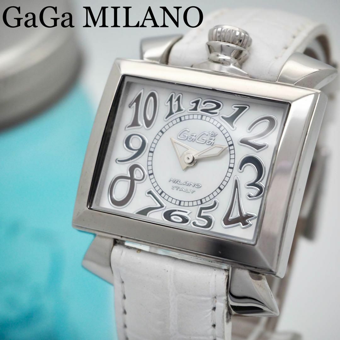 GaGa MILANO - 411 ガガミラノ時計 ナポレオーネ 36㎜ ホワイト GaGa MILANO - 411 ガガミラノ時計 ナポレオーネ 36㎜ ホワイト