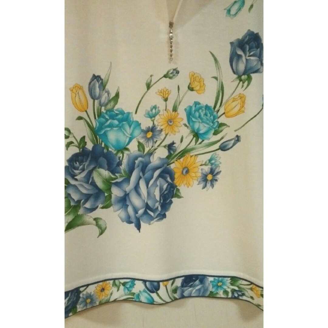 ☆高級品☆ベルフォーレ☆花柄トップス☆サンドール☆ ☆高級品☆ベルフォーレ☆花柄トップス☆サンドール☆