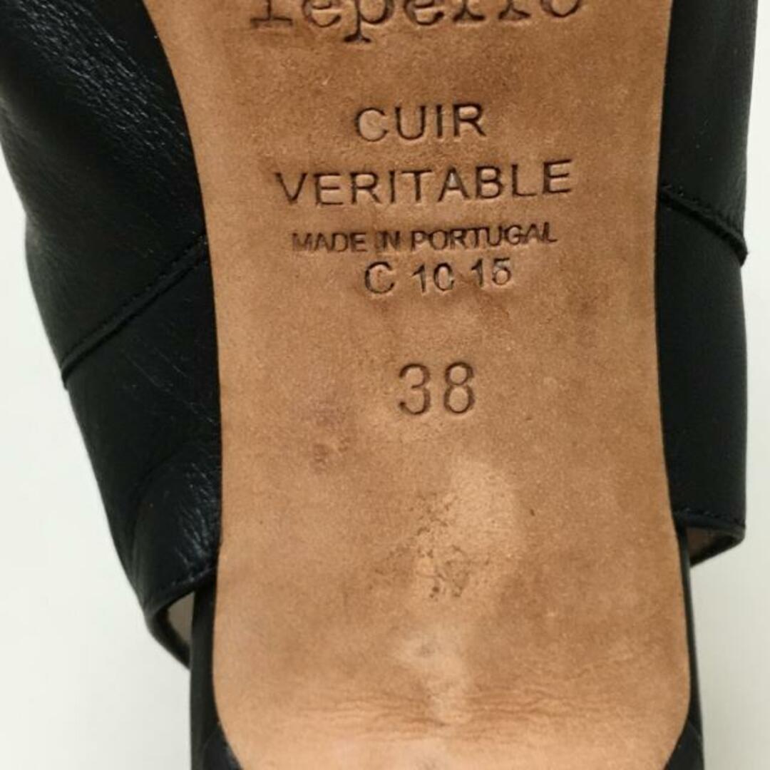 repetto - repetto(レペット) サンダル 38 レディース - 黒 repetto - repetto(レペット) サンダル 38 レディース - 黒