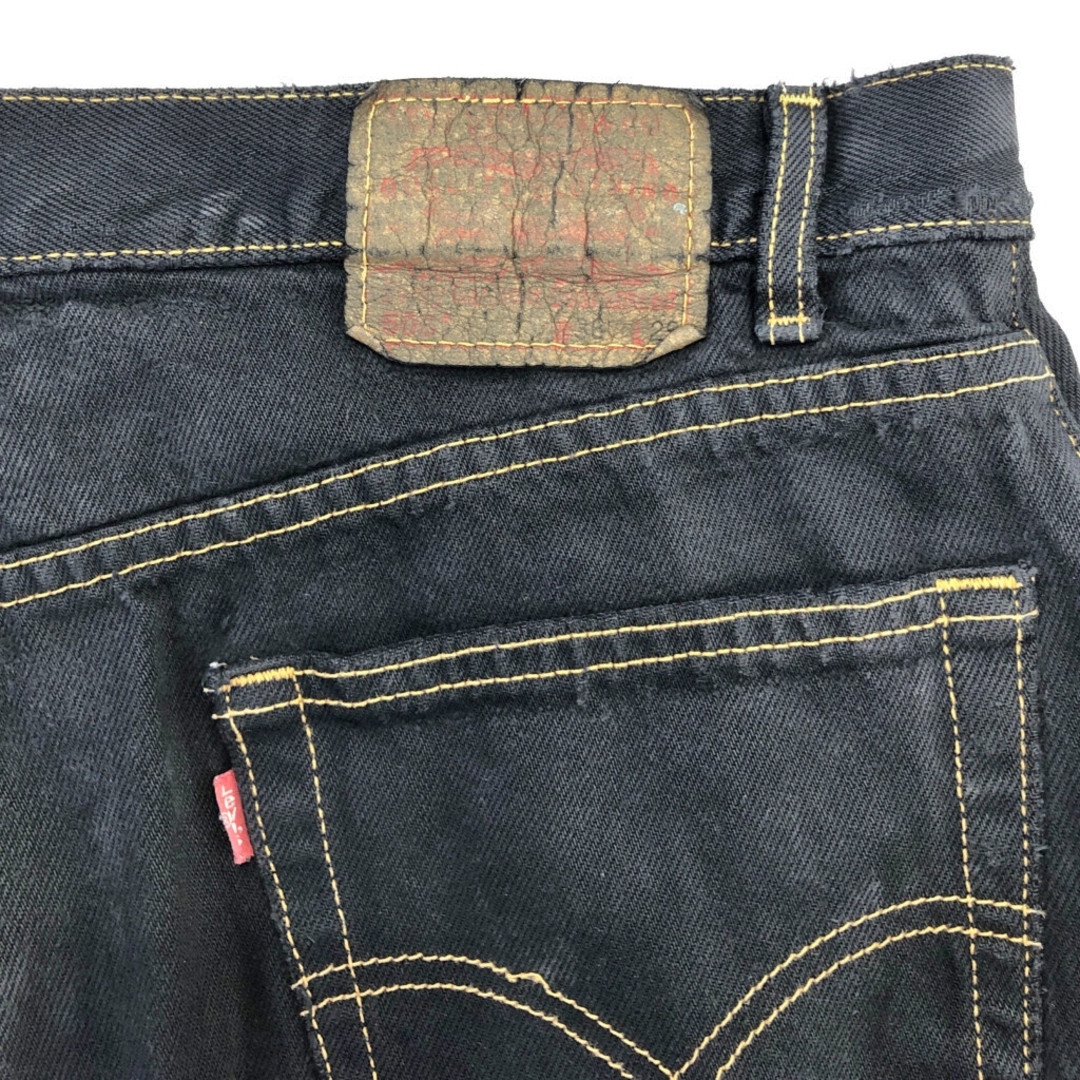 Levi's - Levi's リーバイス 505 デニムパンツ 後染め ブラック Levi's - Levi's リーバイス 505 デニムパンツ 後染め ブラック