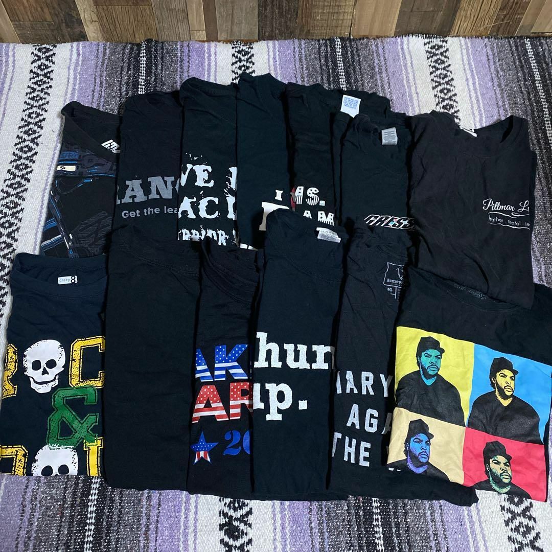 メンズ 半袖黒Tシャツ 90枚 USA古着 90s 古着卸 まとめ売り メンズ 半袖黒Tシャツ 90枚 USA古着 90s 古着卸 まとめ売り