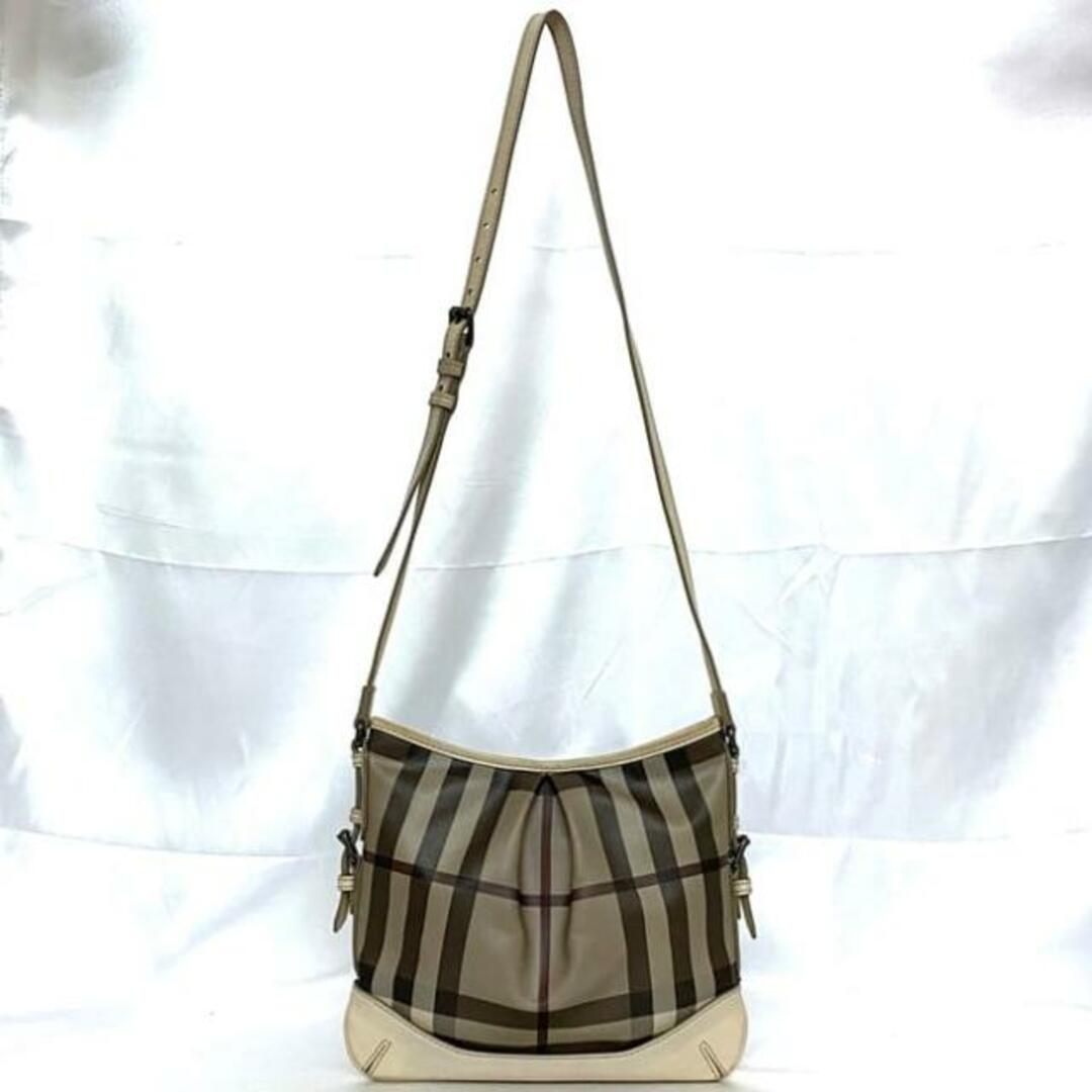 BURBERRY - バーバリー ショルダーバッグ ベージュ グレー BURBERRY - バーバリー ショルダーバッグ ベージュ グレー
