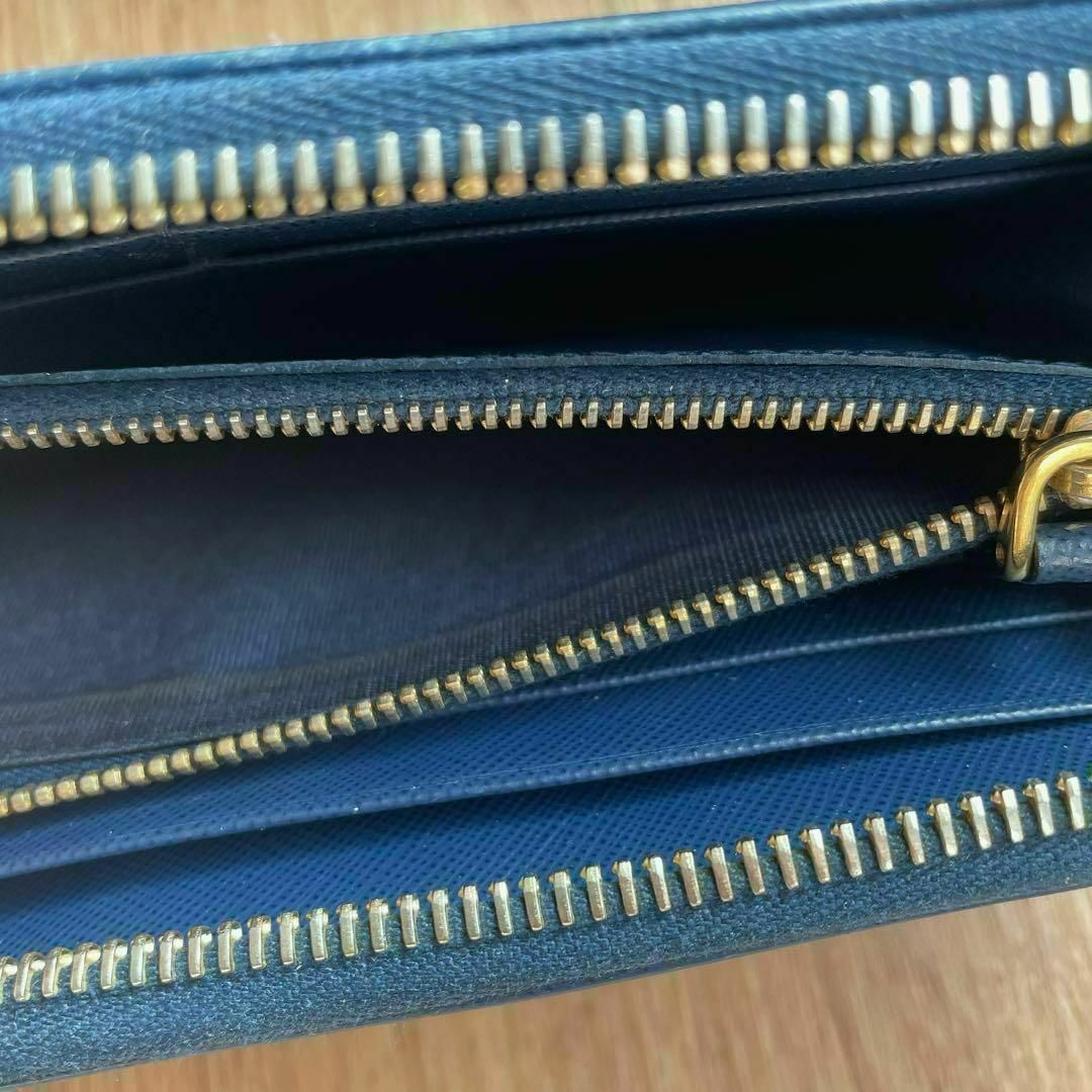 PRADA サフィアーノ リボン 長財布 ブルー PRADA サフィアーノ リボン 長財布 ブルー