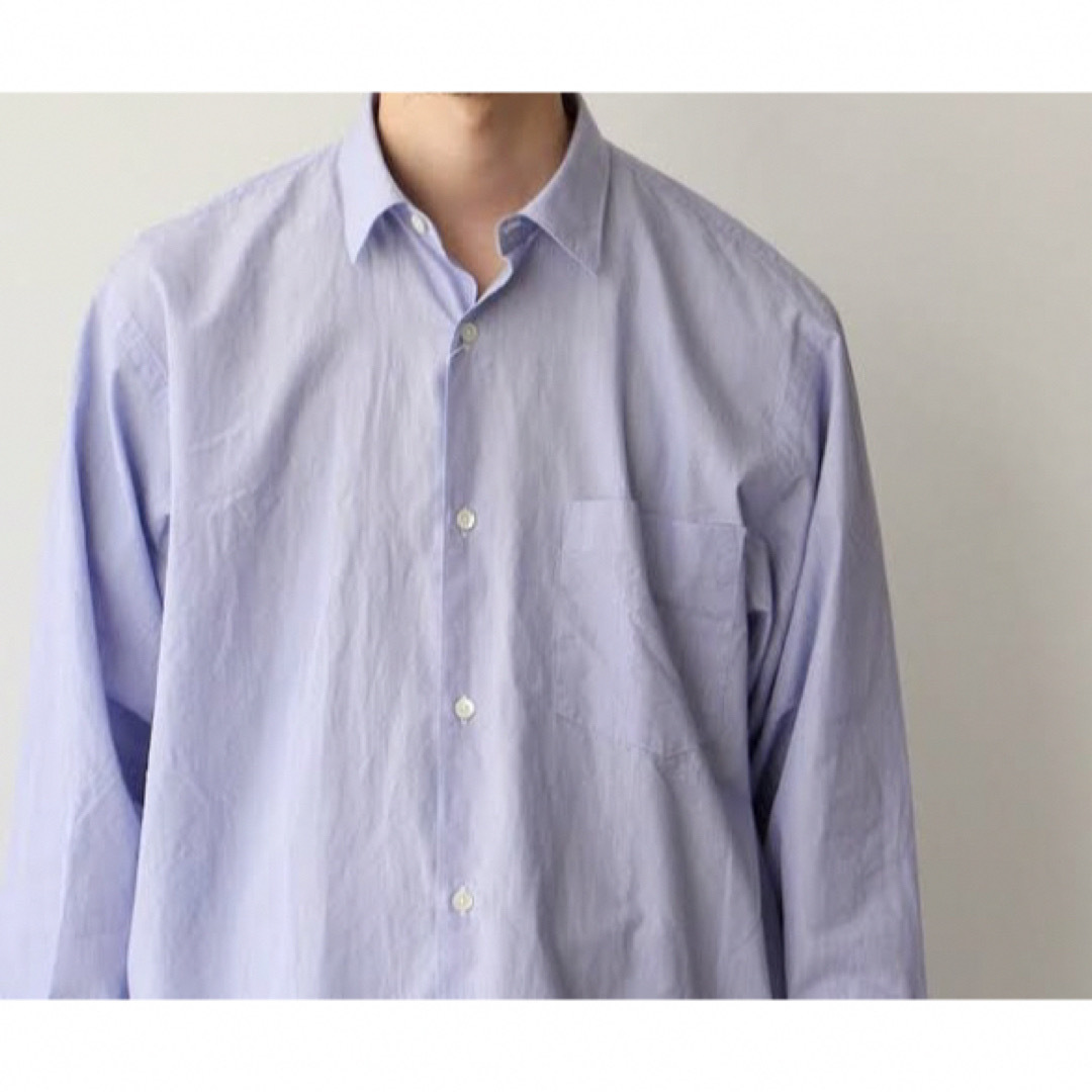 22AW コモリシャツ サックスストライプ サイズ3 シャツ 22AW コモリシャツ サックスストライプ サイズ3 シャツ